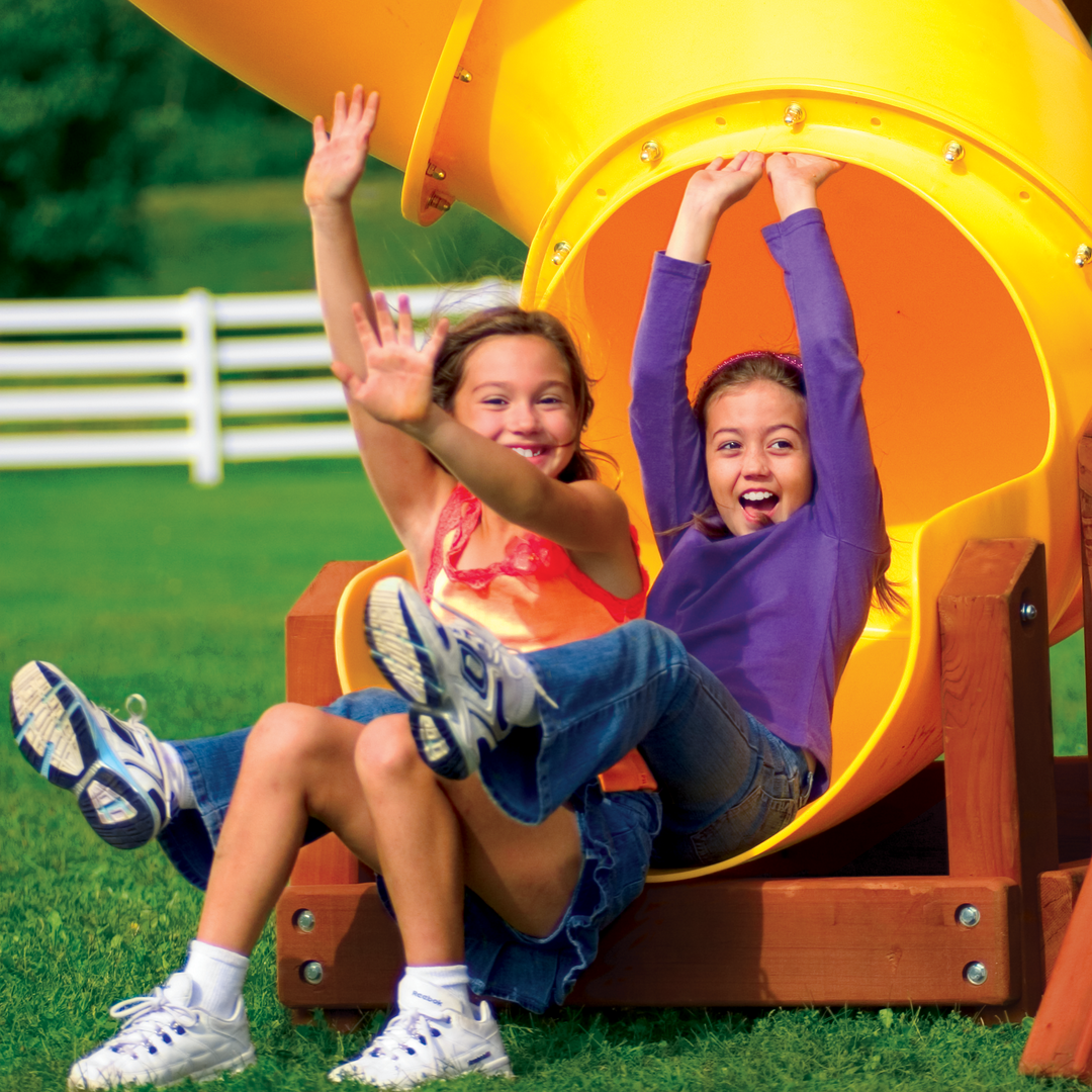 Rainbow Castle Pkg V with 360˚Spiral Slide (19J) | Rainbow Play of NC